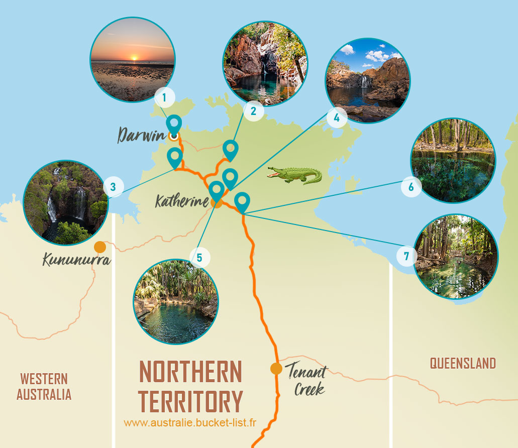 Itinéraire Darwin à Mataranka en 7 jours